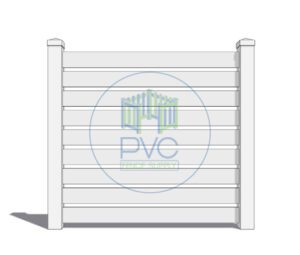Bahamas Horizontal Vinyl Semi-Privacy Fence | PVC Fence Supply