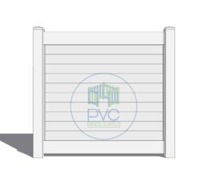 Melbourne Horizontal Vinyl Privacy Fence | PVC Fence Supply