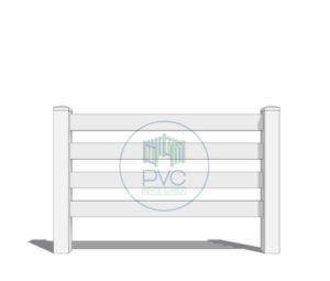 Wellington 4-Rail Ranch Rail Vinyl Fence | PVC Fence Supply